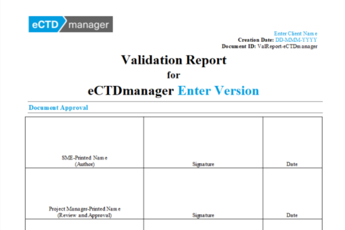 eCTDmanager - Complete Regulatory Dossier Management and eCTD Software ...